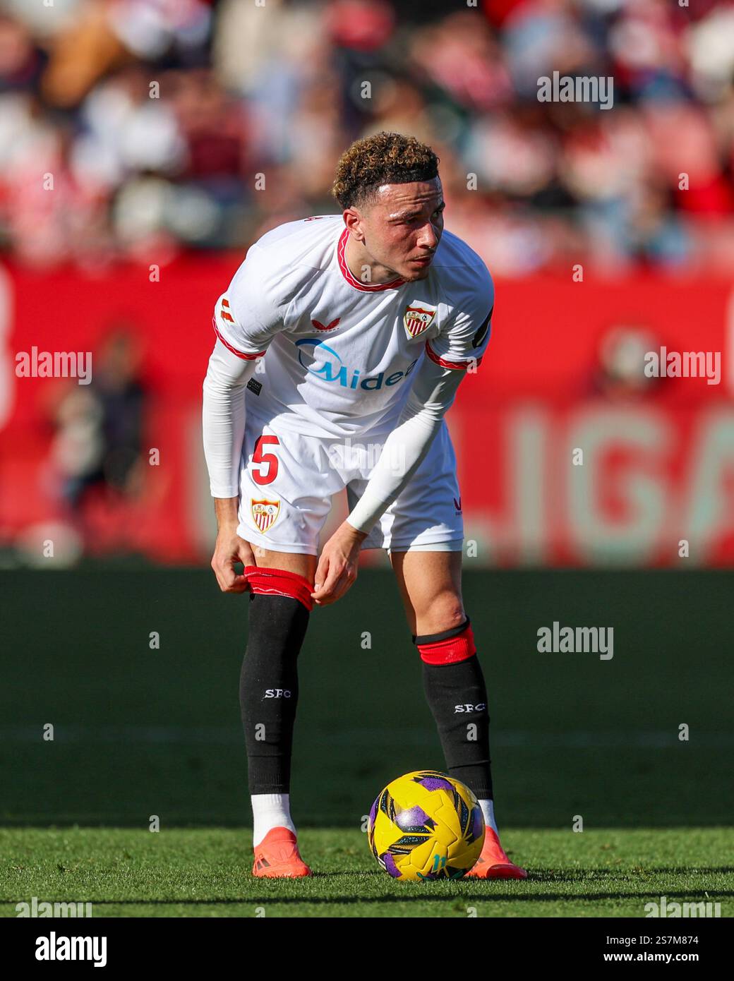 Girona, Spain. 18th Jan, 2025. Ruben Vargas of Sevilla FC during the La ...
