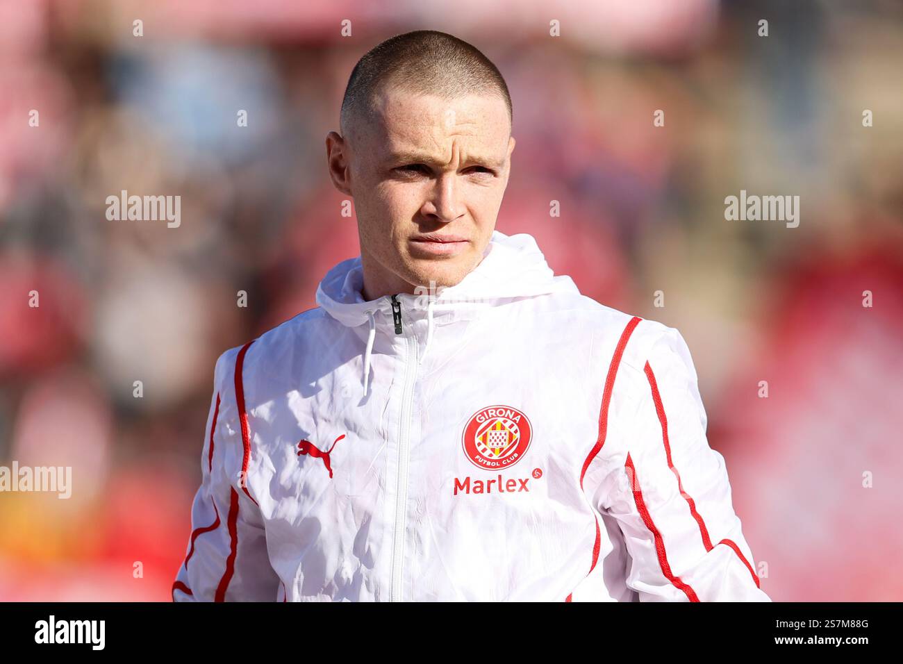 Viktor Tsyhankov of Girona FC during the La Liga EA Sports match between Girona FC and Sevilla ...