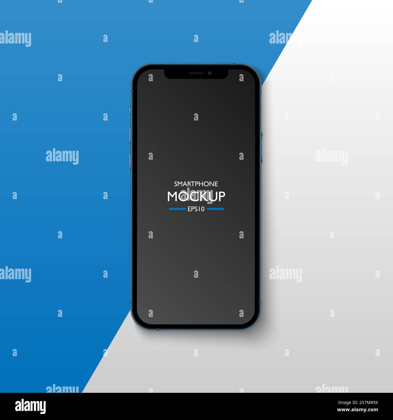 Realistic models smartphone with transparent screens. Smartphone mockup ...