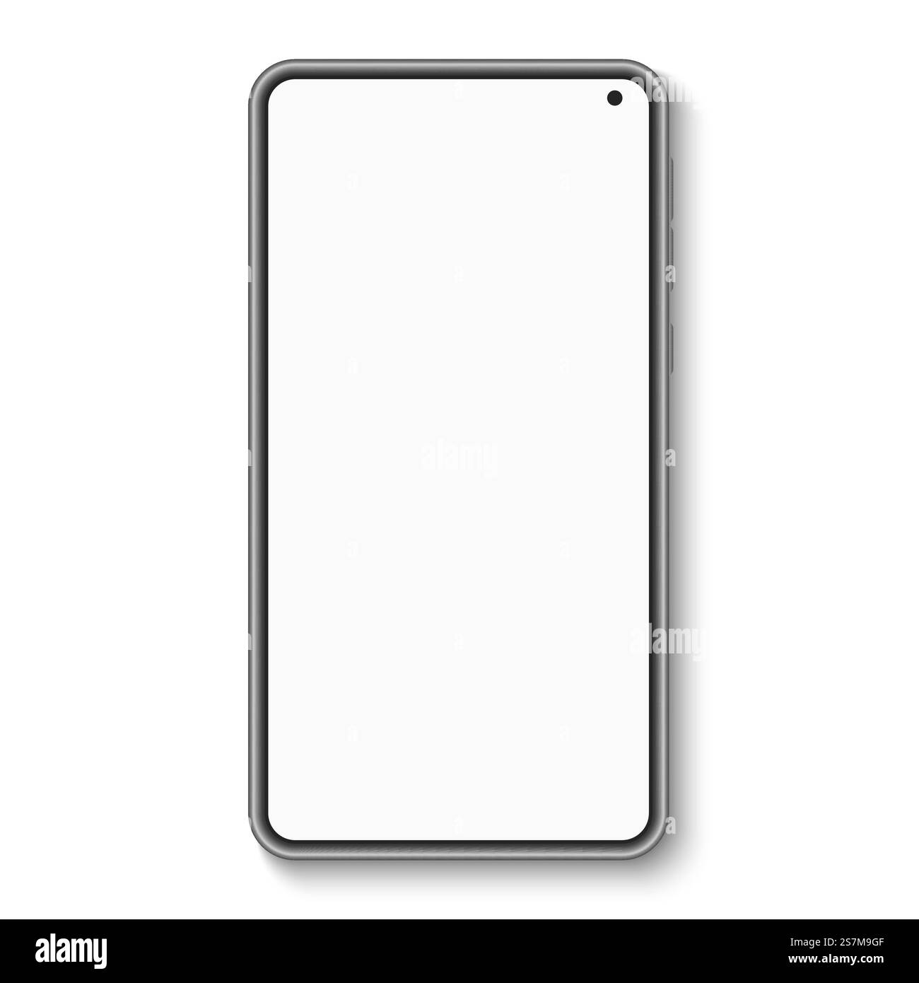 Clay models smartphone with transparent screens. Smartphone mockup ...