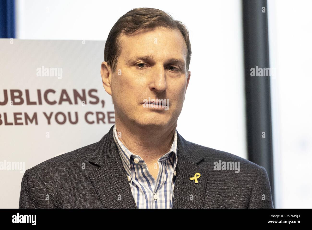 New York, NY, 19 January 2025: Congressman Dan Goldman attends briefing ...