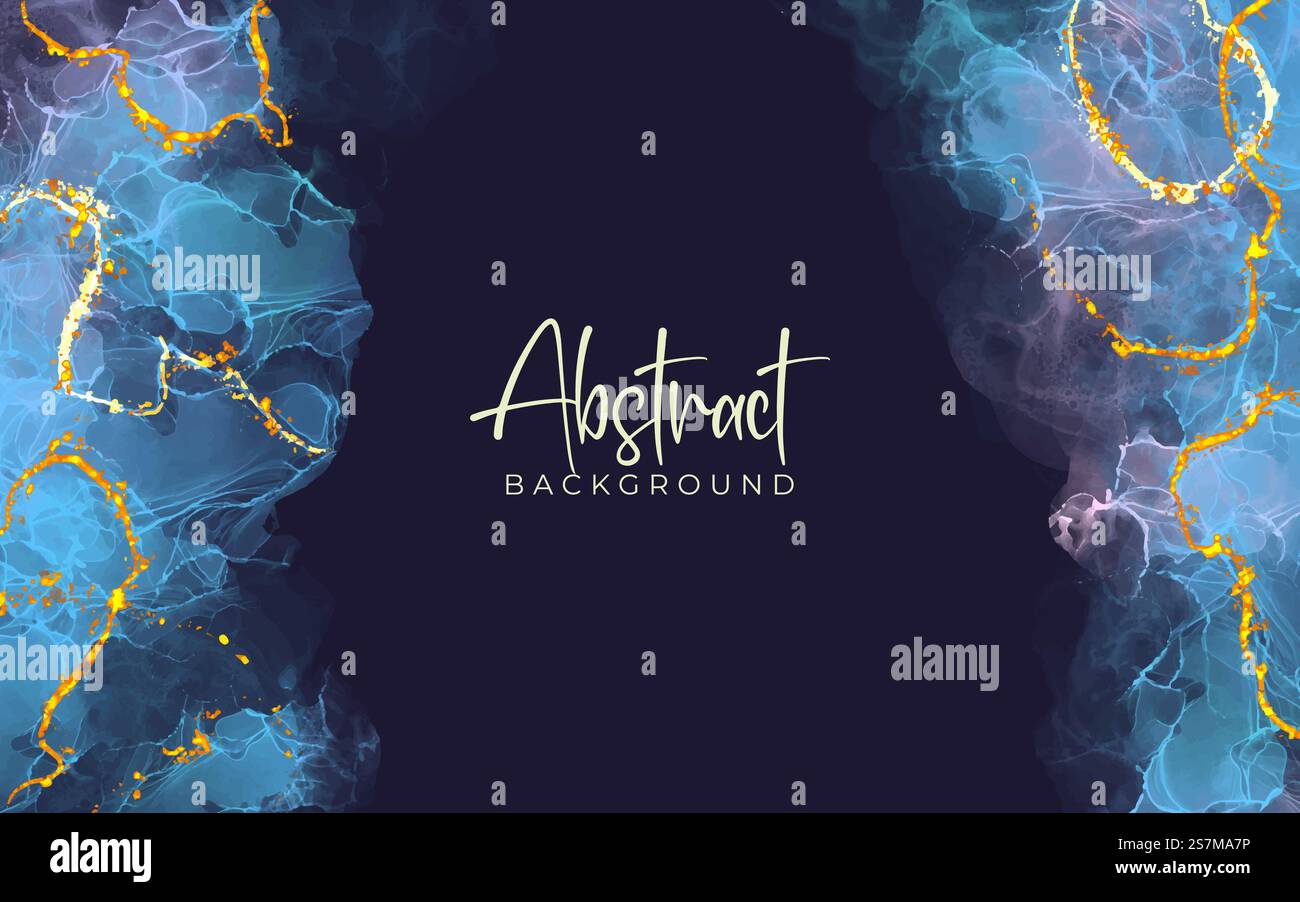 Vibrant alcohol ink art Stock Vector Images - Alamy