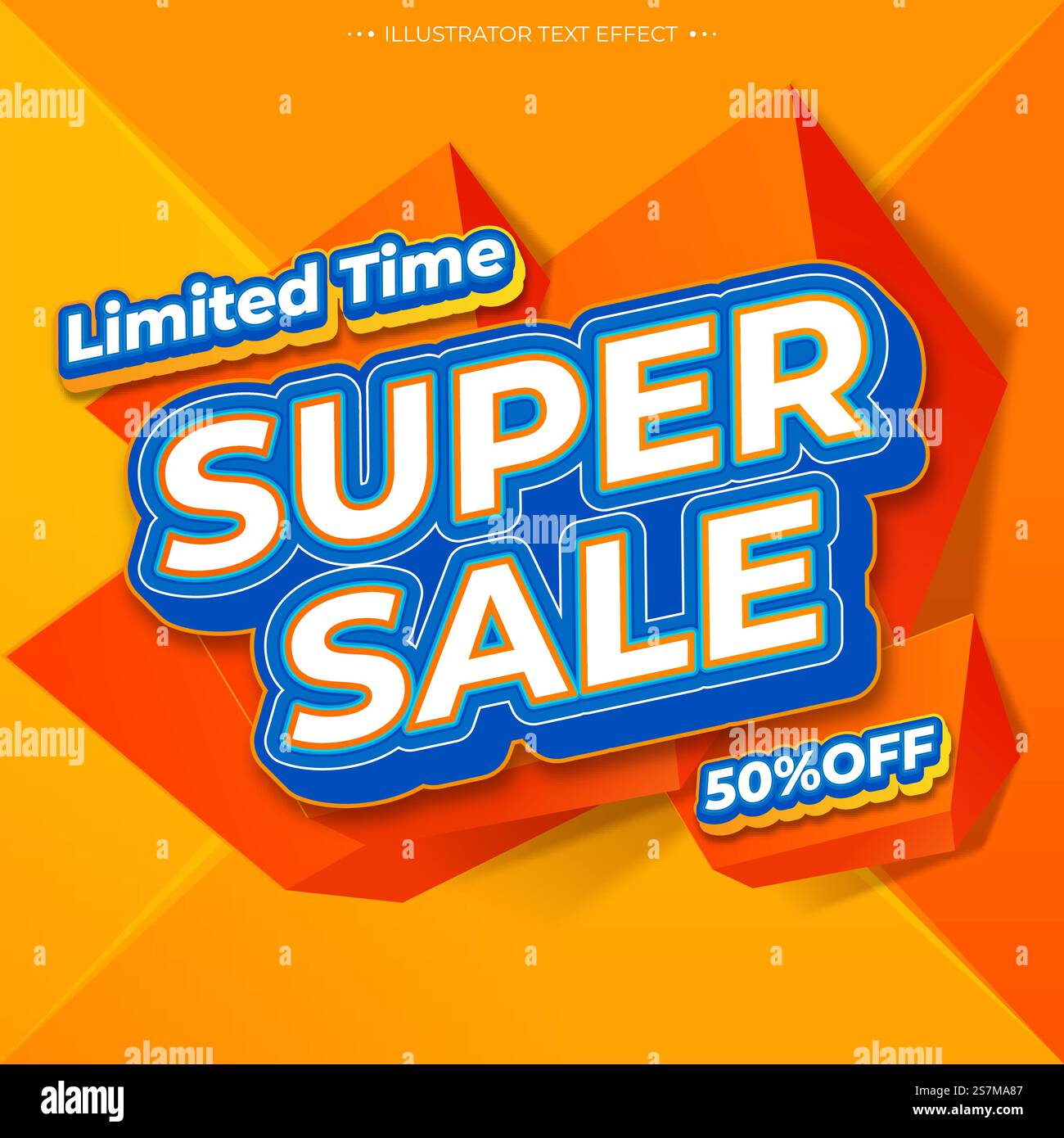 Super sale lettering abstract Stock Vector Images - Alamy