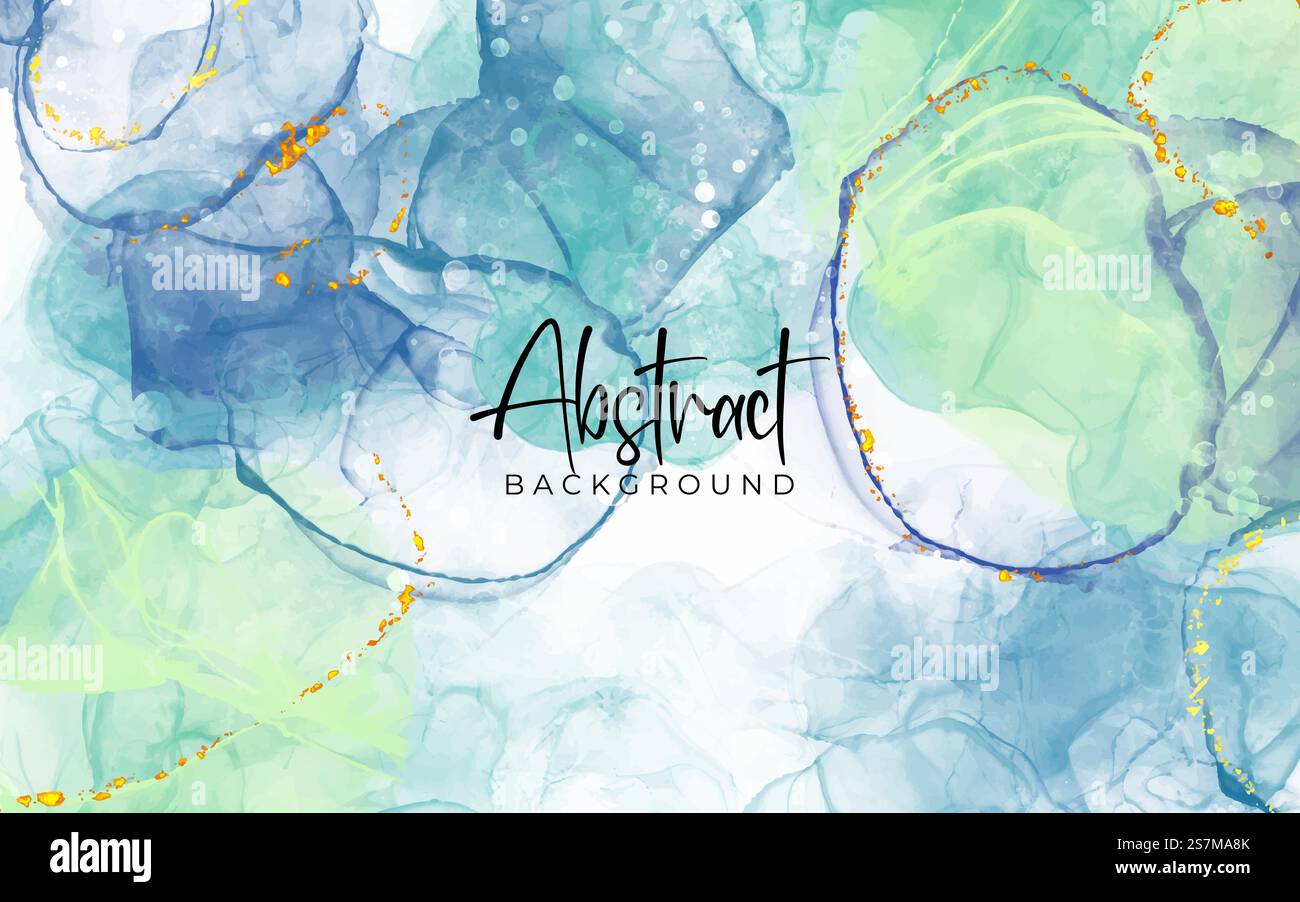 Abstract background blue smoke ink Stock Vector Images - Alamy