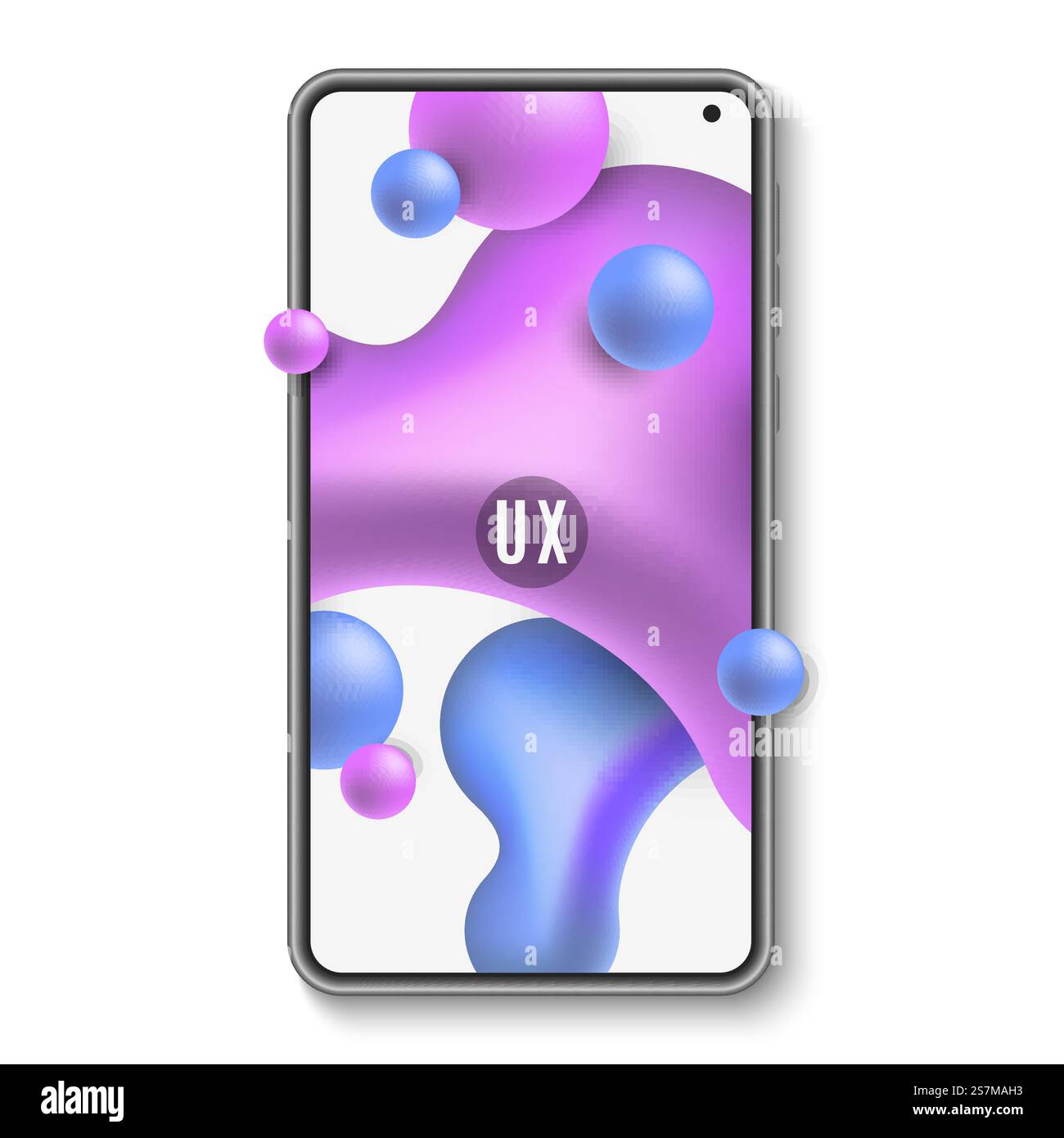 Realistic models smartphone with transparent screens. Smartphone mockup ...