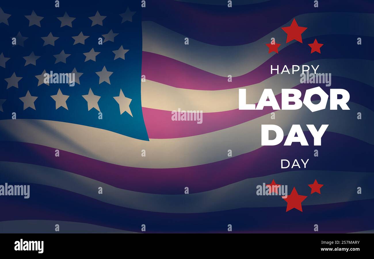Happy Labor Day Poster Vector Illustration Stock Vector Image & Art - Alamy