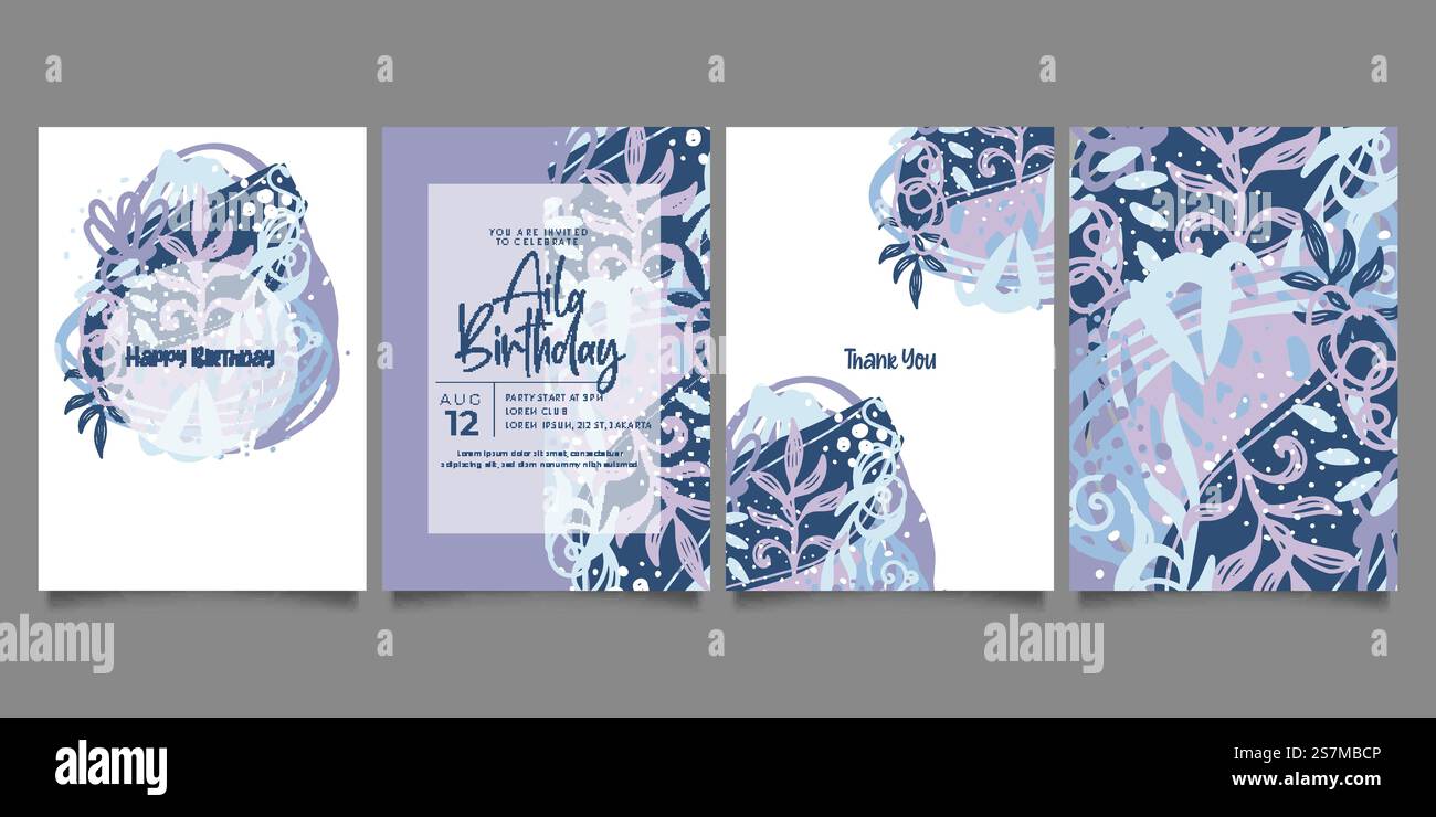 Set of abstract creative templates Stock Vector Image & Art - Alamy