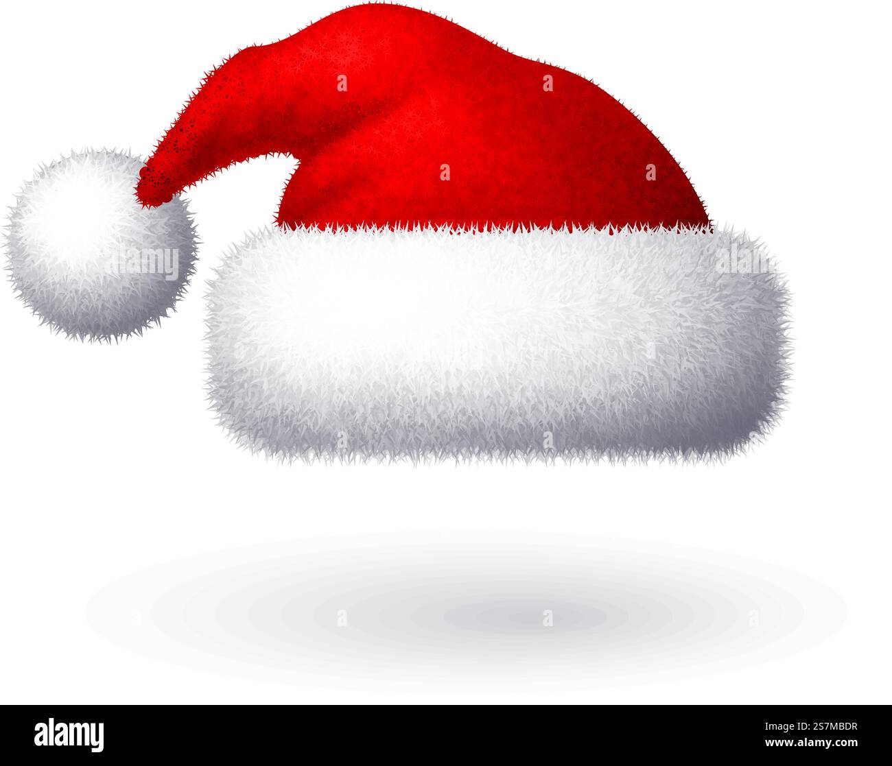 Realistic vector Santa hat isolated on white background. Eps8. RGB ...