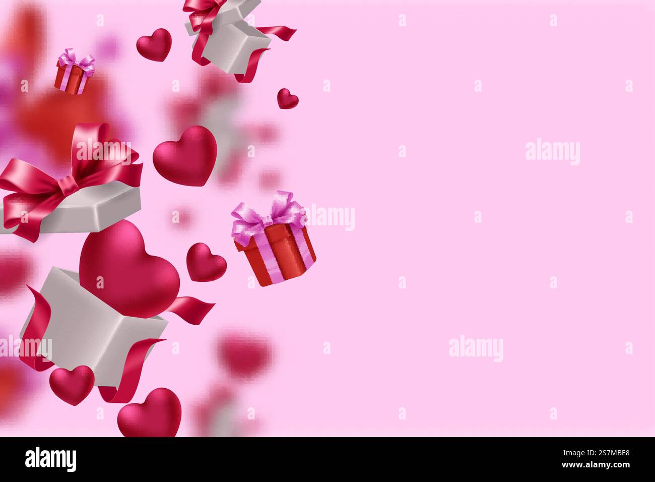 Falling wrapped gift boxes Stock Vector Image & Art - Alamy