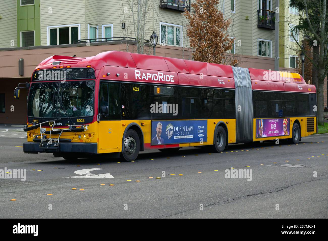 Redmond, WA, USA - January 18, 2025; King County Metro transit bus in ...