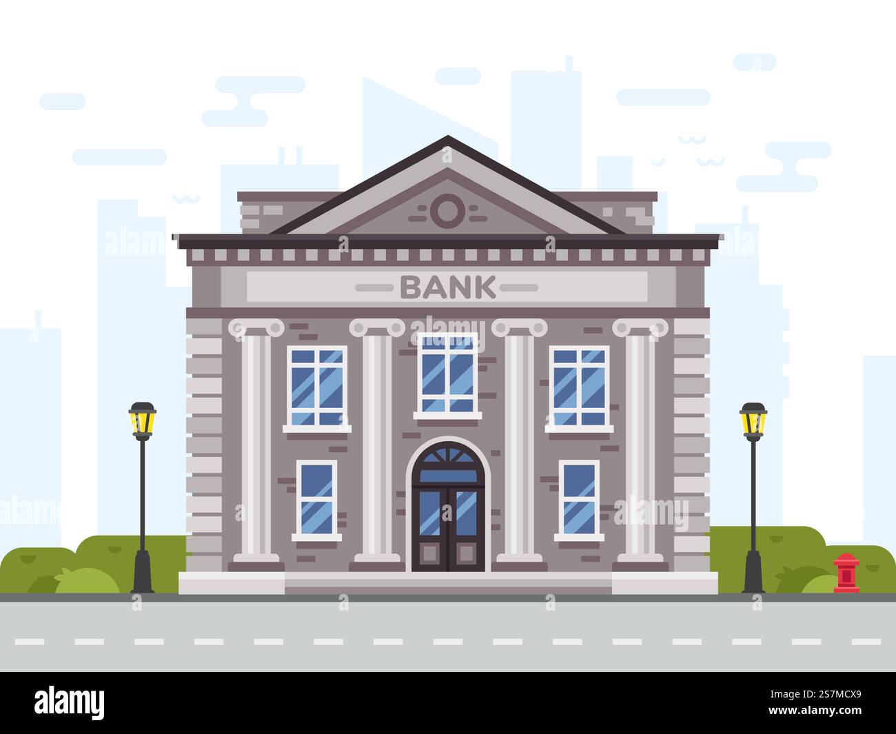 Classical facade Stock Vector Images - Alamy