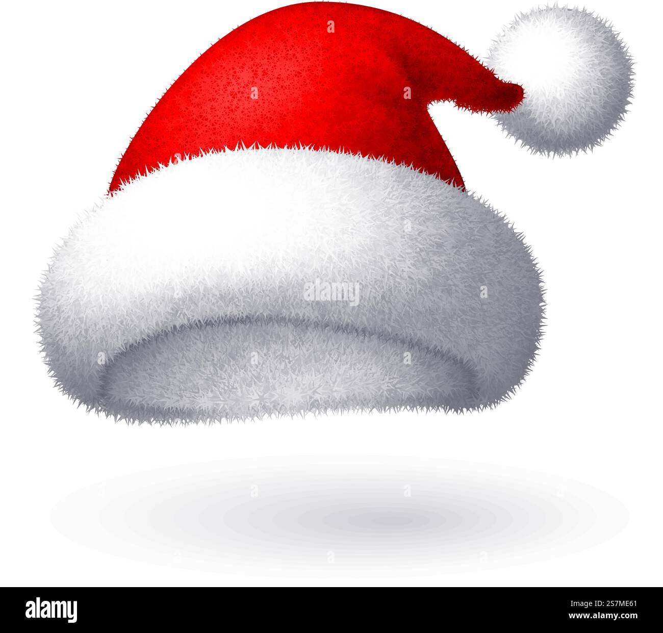 Realistic vector Santa hat isolated on white background. Eps8. RGB ...