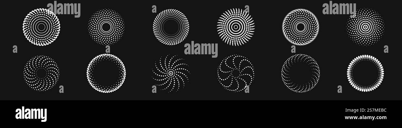 Dot radial pattern halftone, downloads circular dots progress motion ...