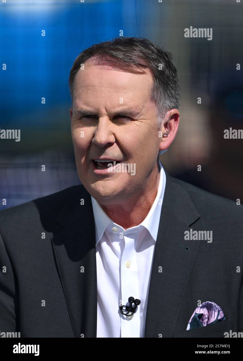 Melbourne, Australia. 20th Jan, 2025. Channel Nine reporter Tony Jones ...