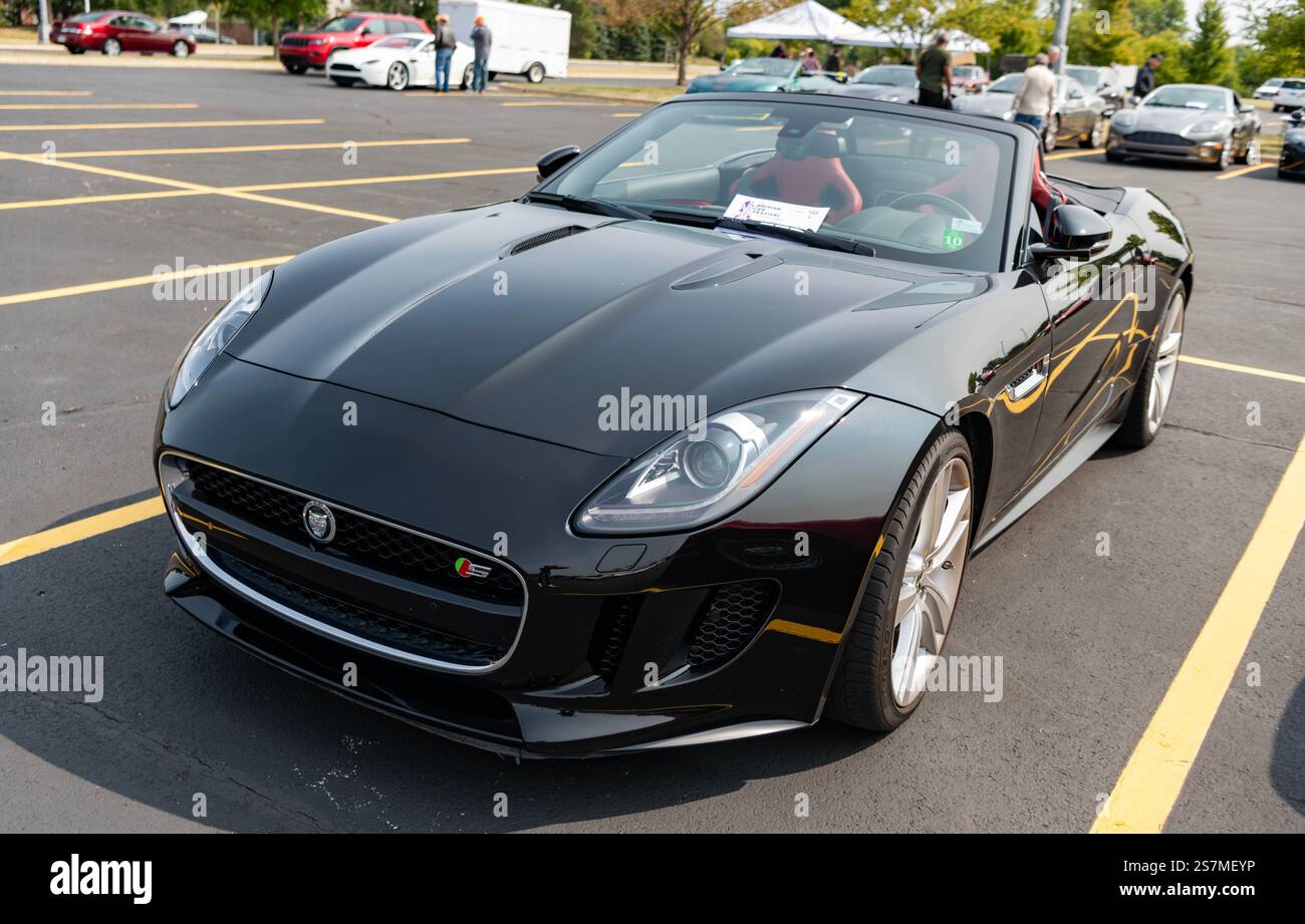 Chicago, Illinois, USA - September 08, 2024: Jaguar F-TYPE S v8 AWD ...
