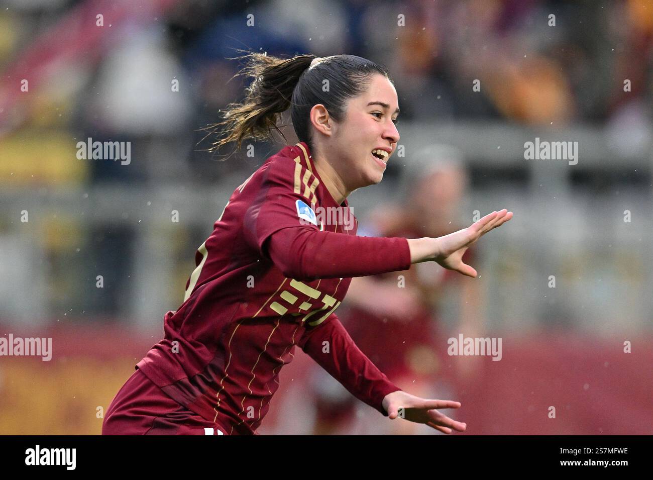 Tre Fontane Stadium, Rome, Italy - Giulia Dragoni of AS Roma celebrates ...