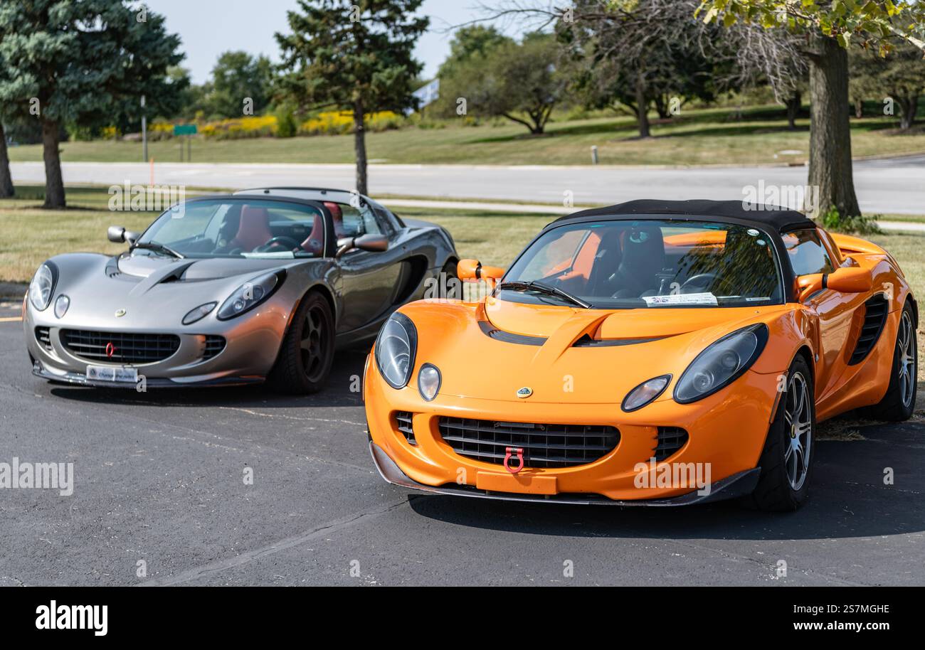 Chicago, Illinois, USA - September 08, 2024: 2005 Lotus Elise sportscar ...