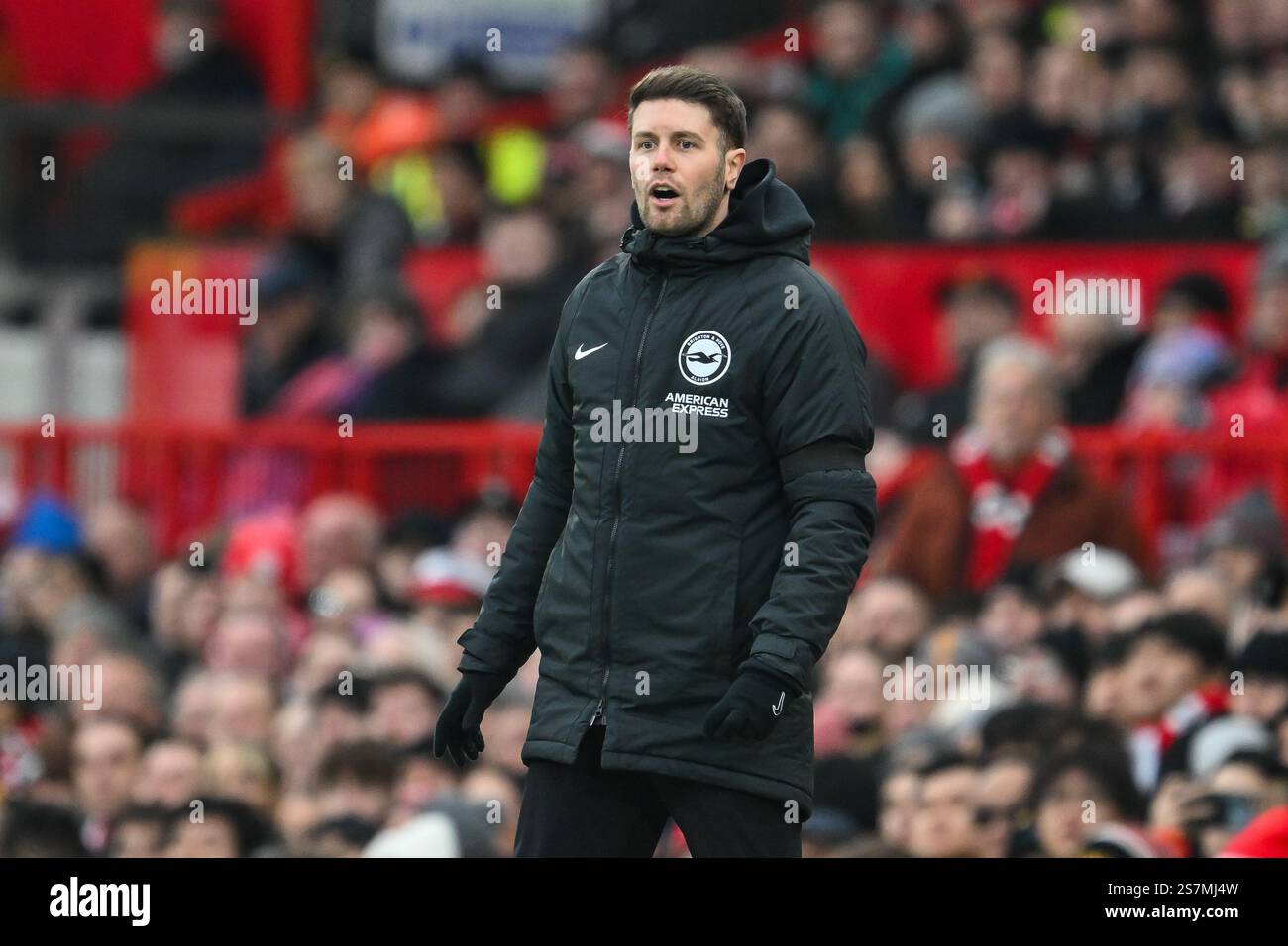Fabian Hürzeler Manager of Brighton & Hove Albion during the Premier ...