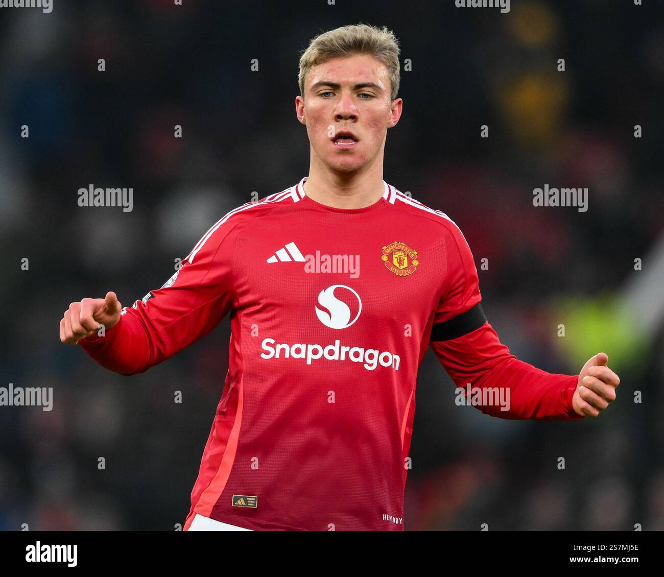 Rasmus Højlund of Manchester United during the Premier League match ...