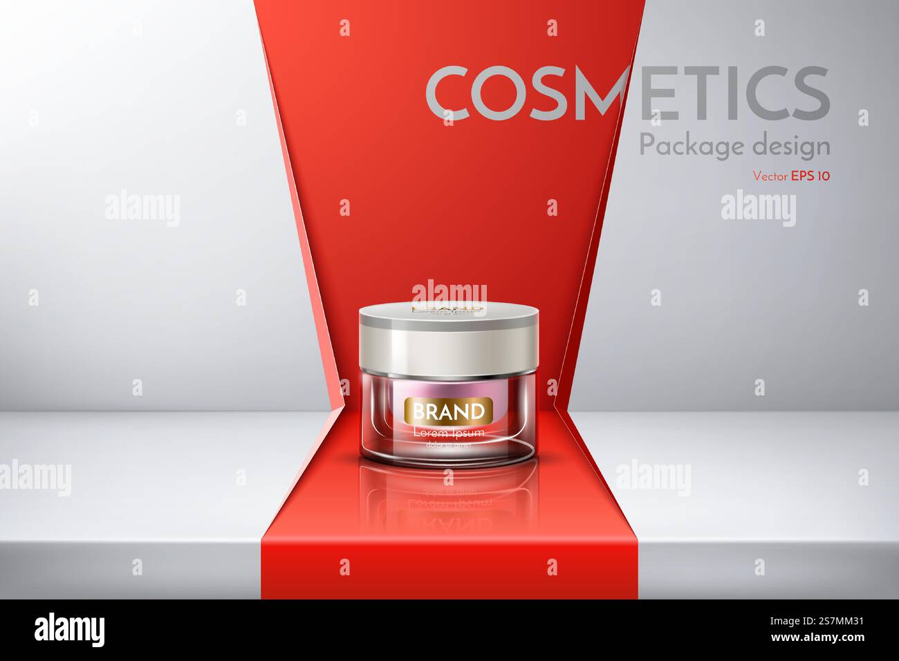 Cosmetic packaging for shampoo, conditioner, face cream, shower gel ...