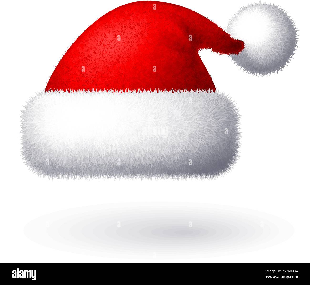 Realistic vector Santa hat isolated on white background. Eps8. RGB ...