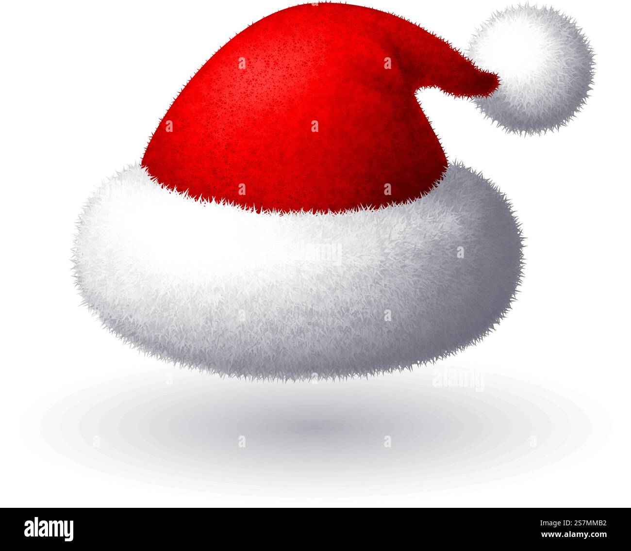 Realistic vector Santa hat isolated on white background. Eps8. RGB ...