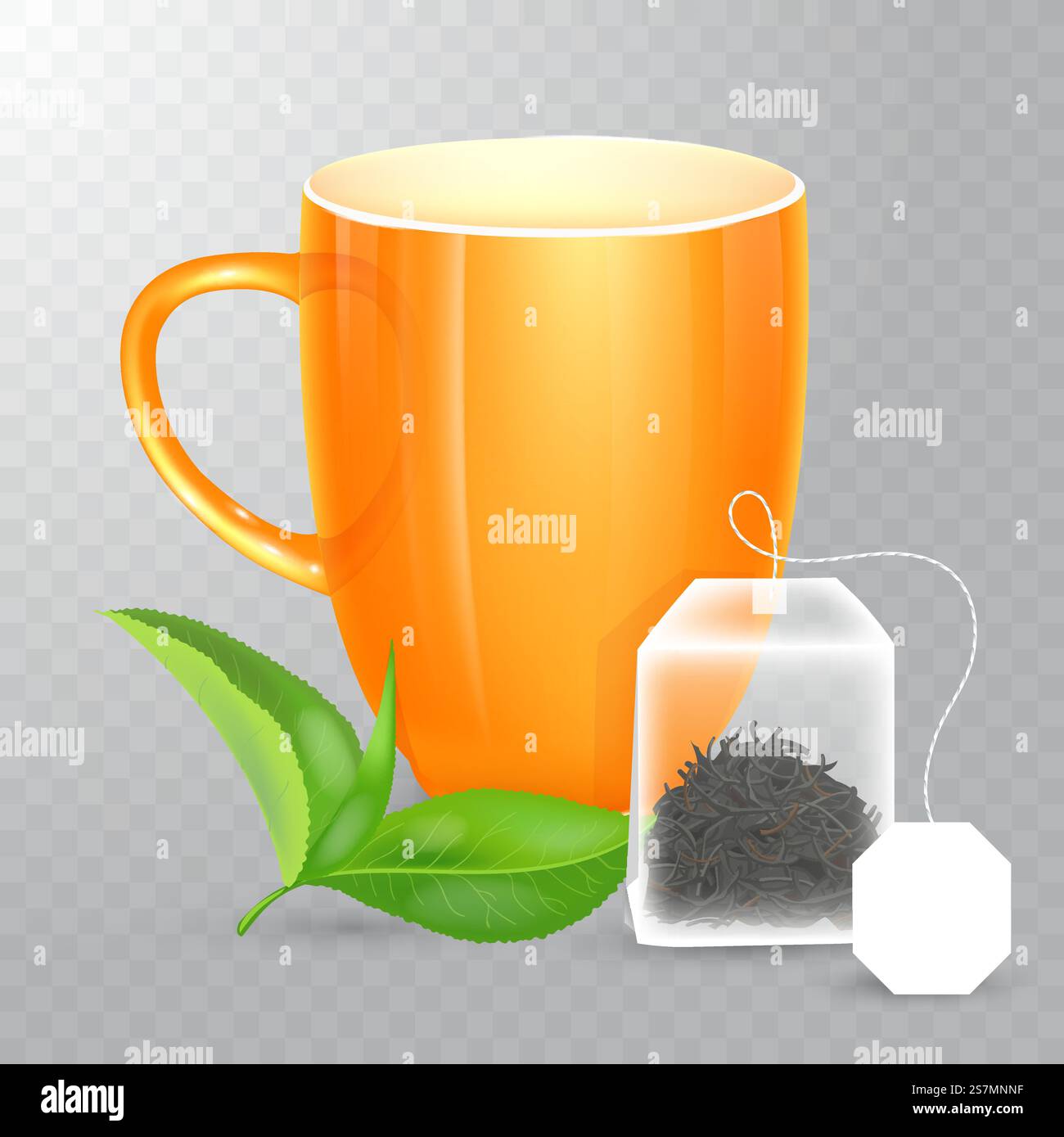 Vector cup for tea or coffee. Ceramic cup isolated on transparent ...