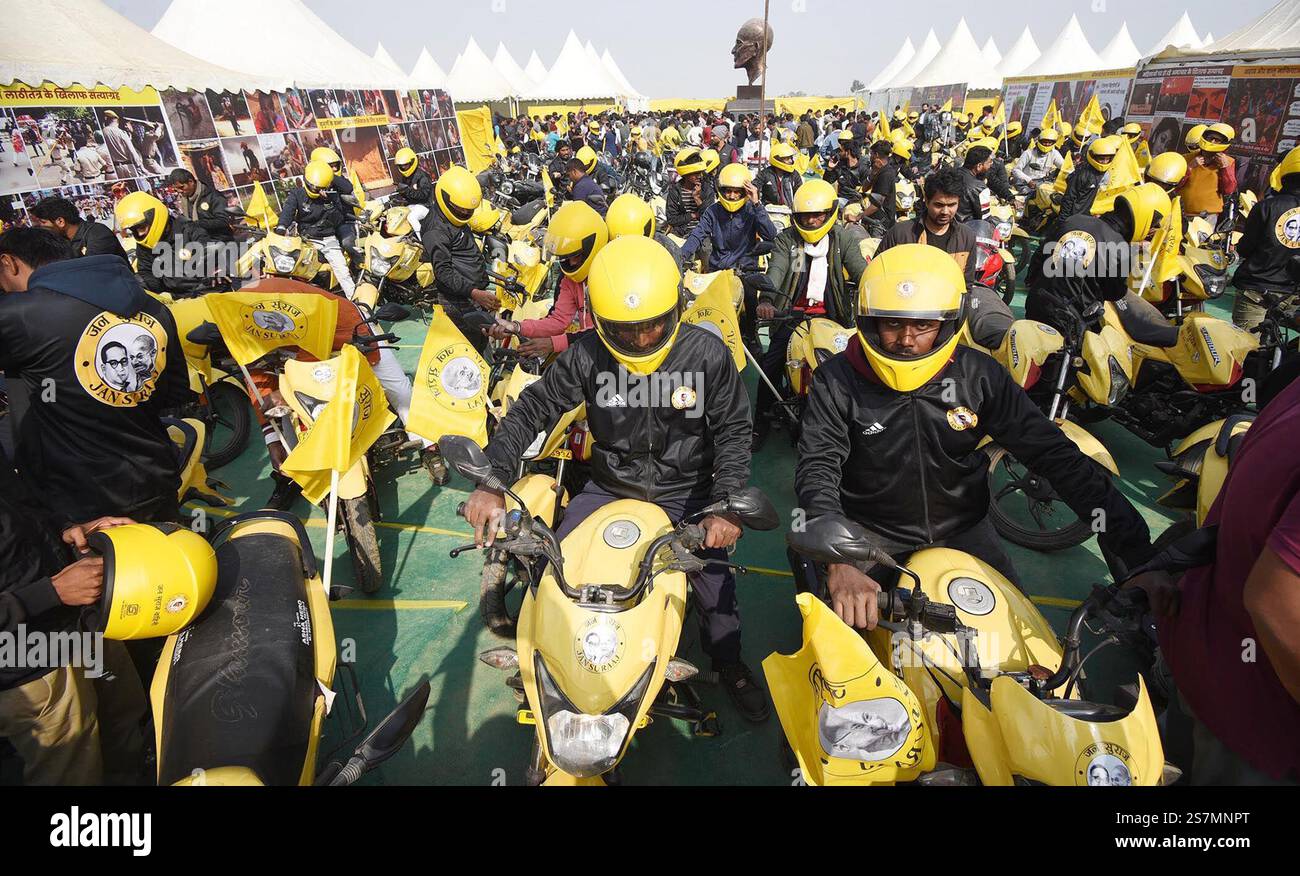 Patna, India. 19th Jan, 2025. PATNA, INDIA - JANUARY 19: Jan Suraj Party founder Prashant ...