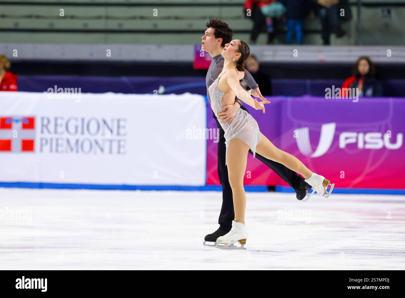 Turin, Italy. 17th Jan, 2025. Giulia Isabella Paolino & Andrea Tuba (ITA) Figure Skating : Ice ...