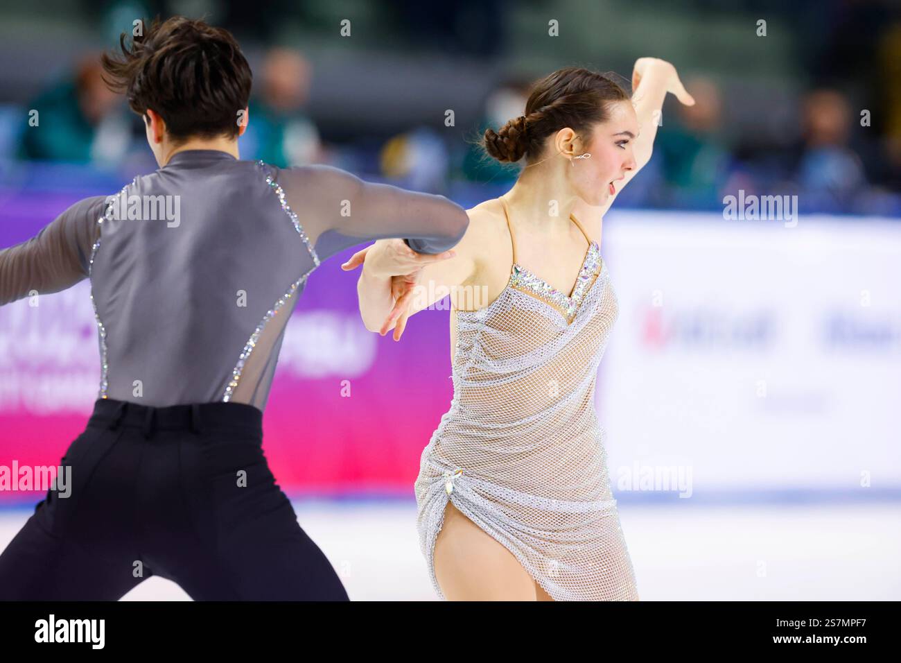 Turin, Italy. 17th Jan, 2025. Giulia Isabella Paolino & Andrea Tuba (ITA) Figure Skating : Ice ...