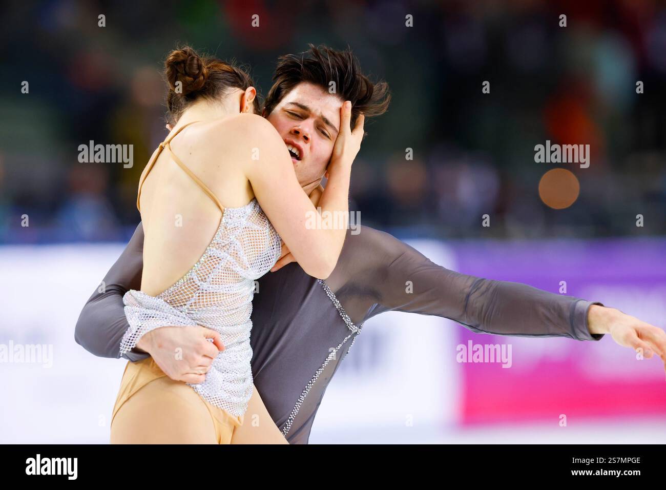 Turin, Italy. 17th Jan, 2025. Giulia Isabella Paolino & Andrea Tuba (ITA) Figure Skating : Ice ...