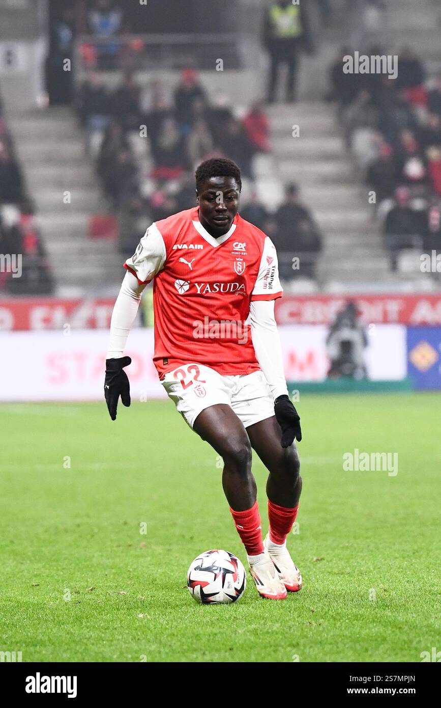 France. 19th Jan, 2025. 22 Oumar DIAKITE (sdr) during the Ligue 1 ...
