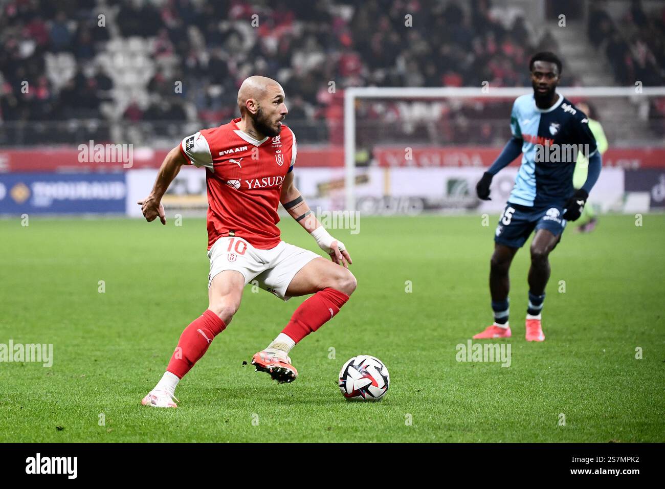 France. 19th Jan, 2025. 10 Teddy TEUMA (sdr) during the Ligue 1 ...
