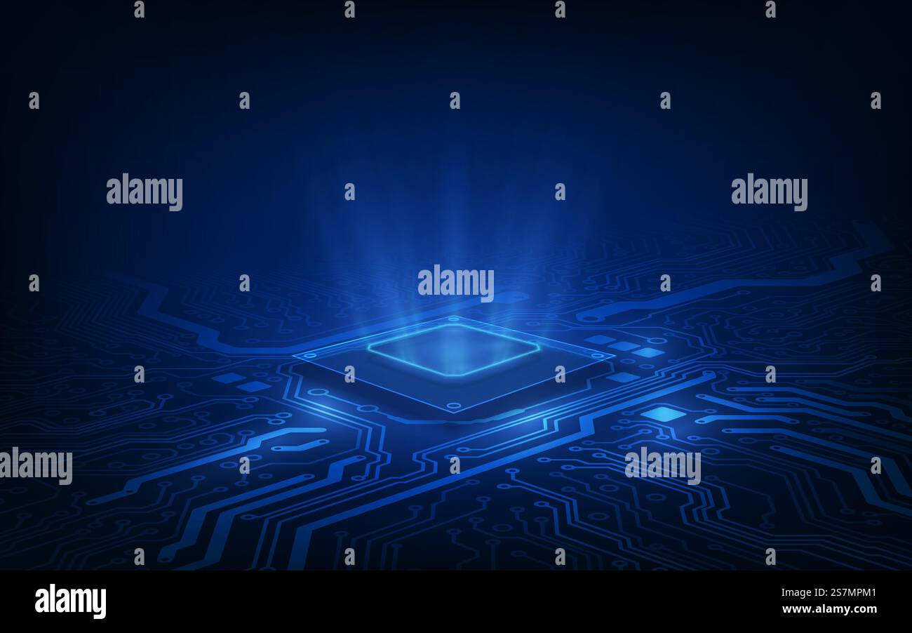 Abstract technology chip processor background circuit board and html ...