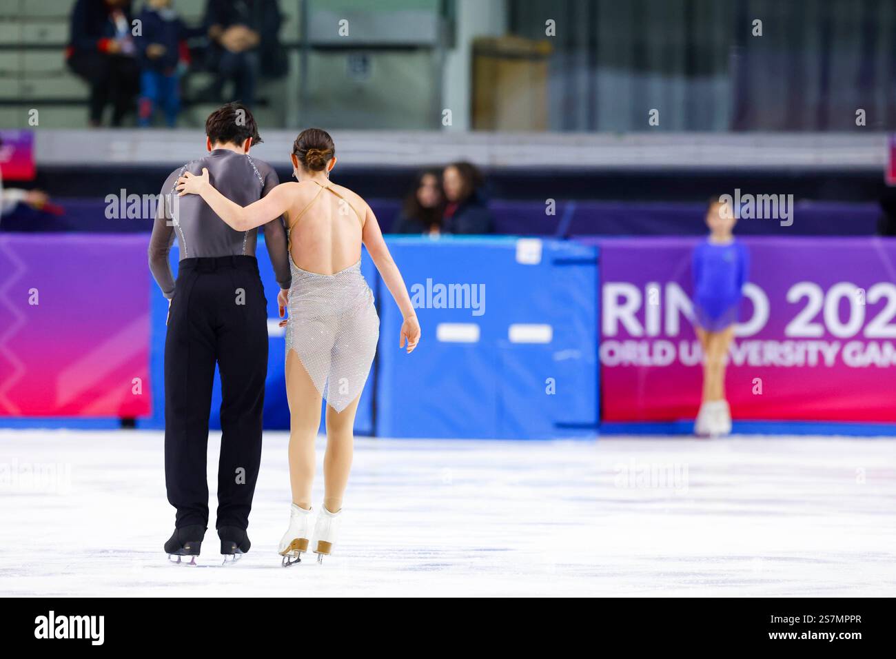 Turin, Italy. 17th Jan, 2025. Giulia Isabella Paolino & Andrea Tuba (ITA) Figure Skating : Ice ...