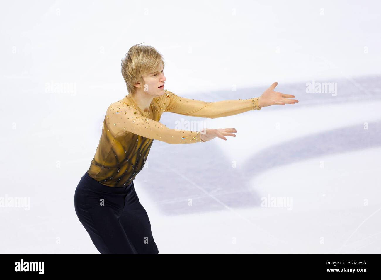 Turin, Italy. 16th Jan, 2025. Daniel Grassl (ITA) Figure Skating : Men ...