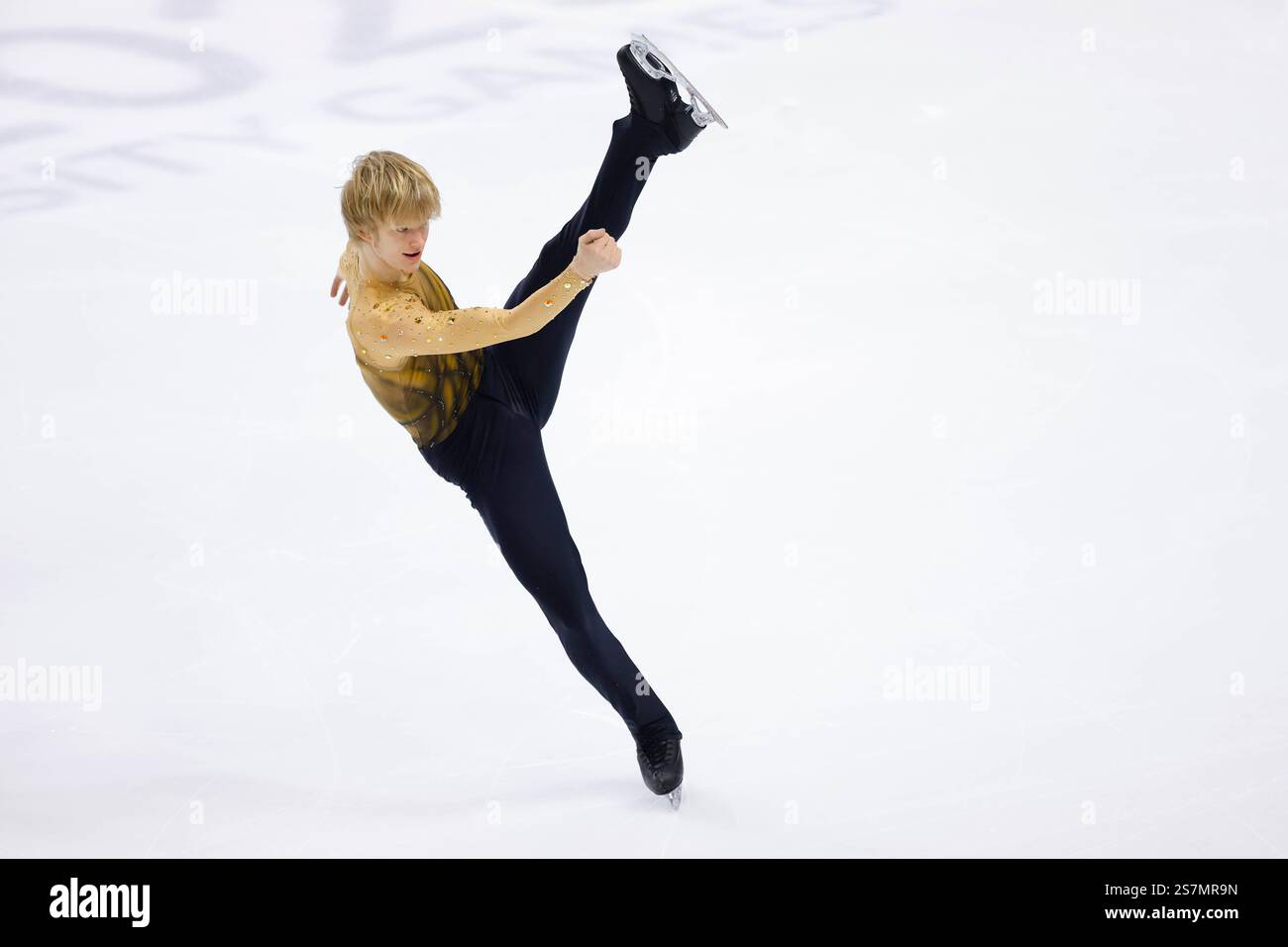 Turin, Italy. 16th Jan, 2025. Daniel Grassl (ITA) Figure Skating : Men ...