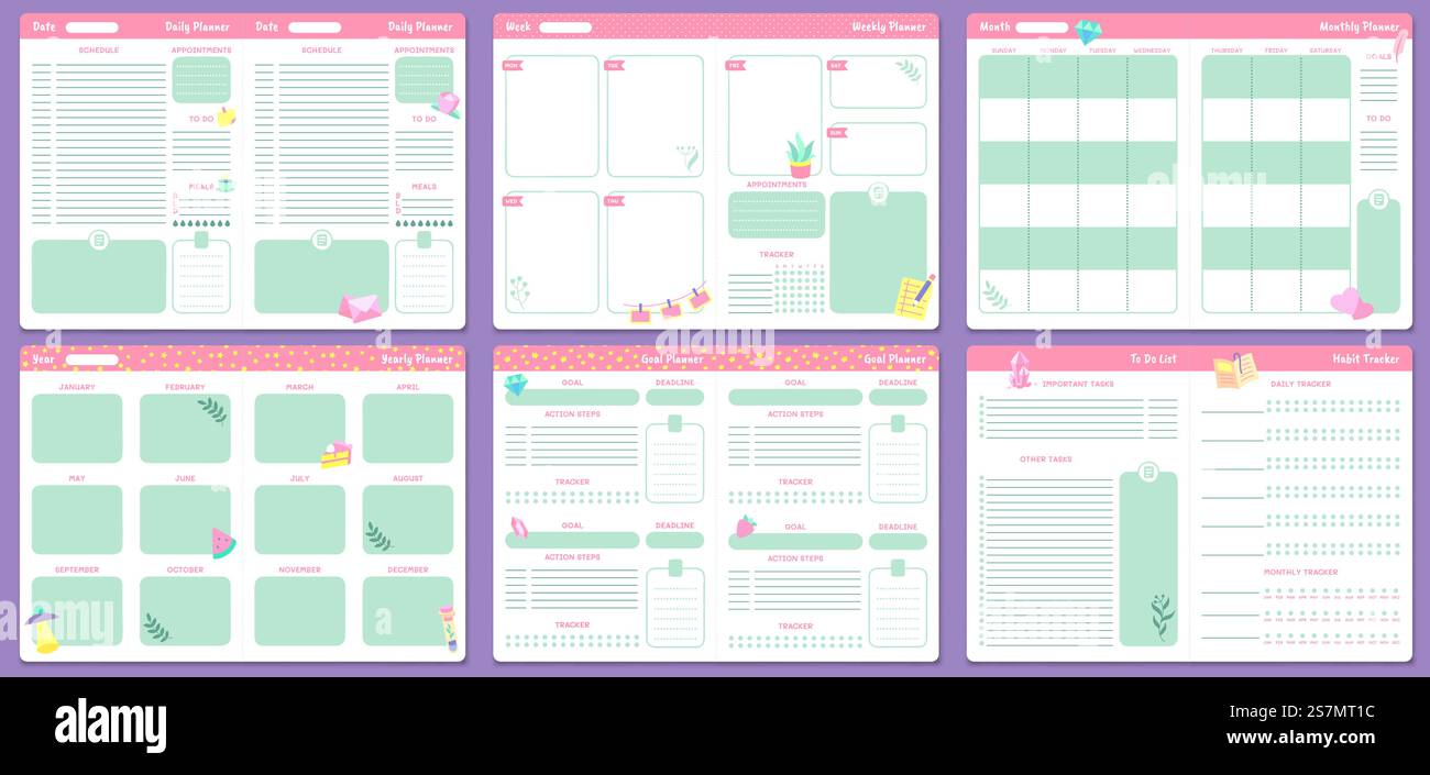 Funny planner templates. Daily, weekly, monthly and yearly planners ...