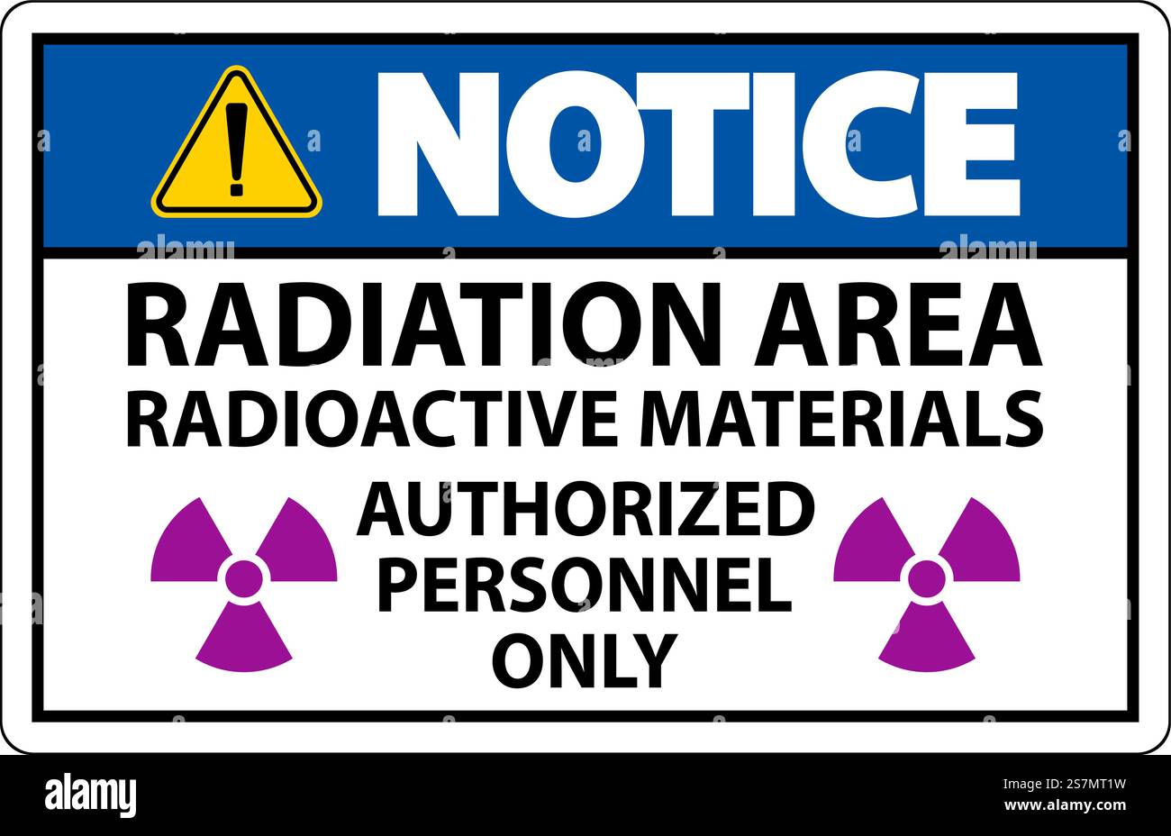 Radiation Notice Sign Caution Radiation Area, Radioactive Materials ...