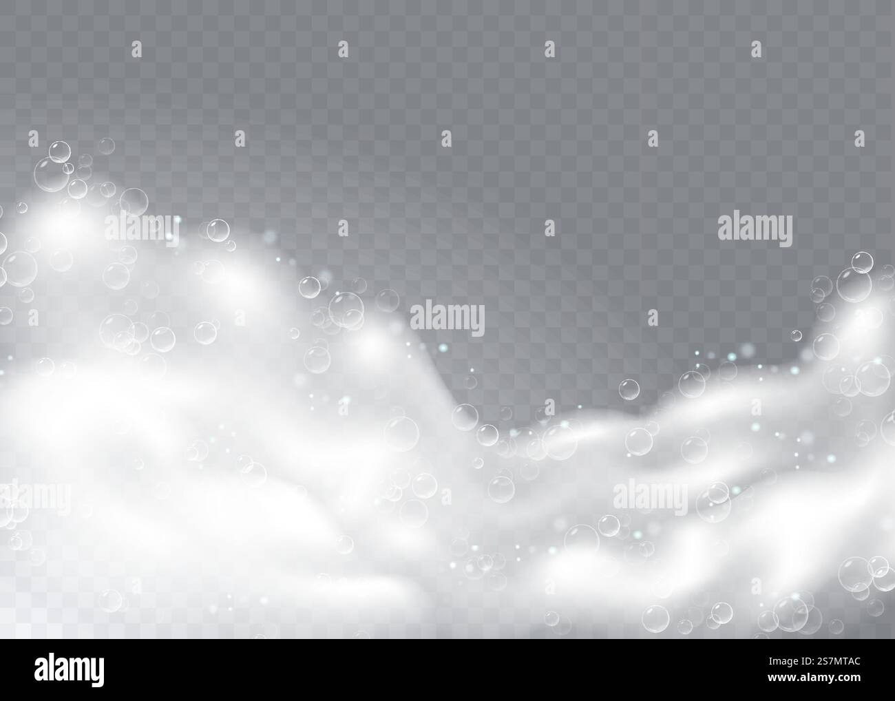 Realistic background with Soap foam. Bath laundry white bubbles ...