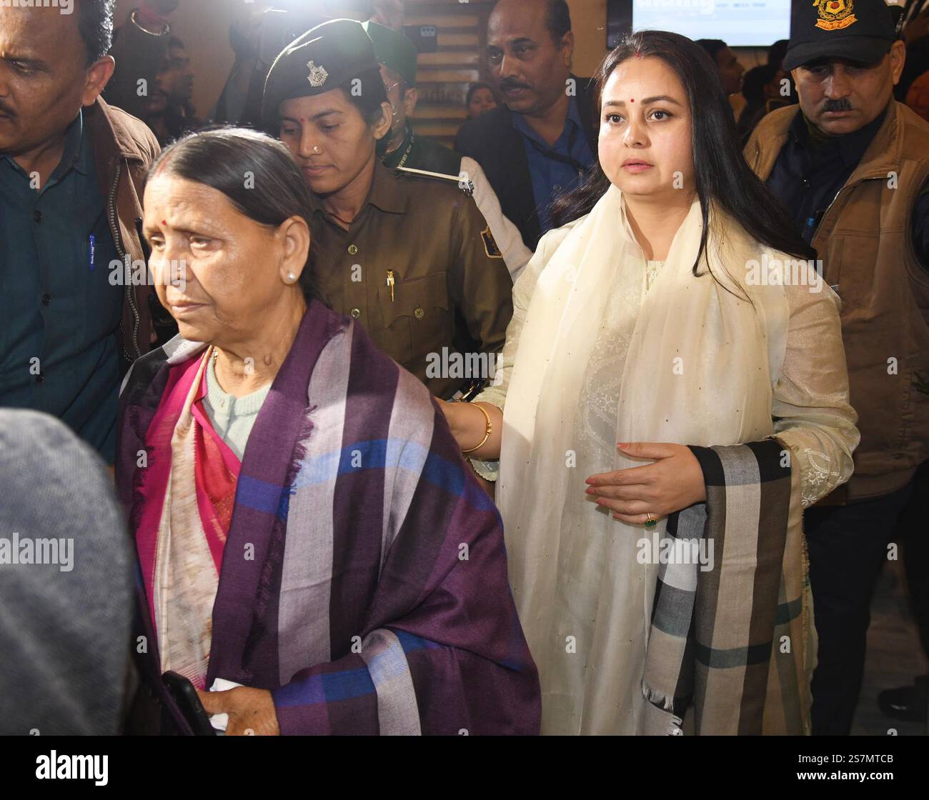 Patna, India. 19th Jan, 2025. PATNA, INDIA - JANUARY 18: Former Bihar ...