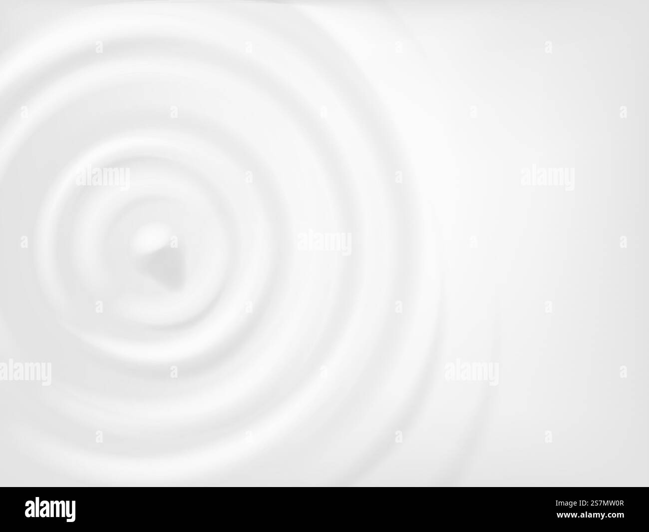 Milk circle ripple concentric splash waves on cream hi-res stock ...