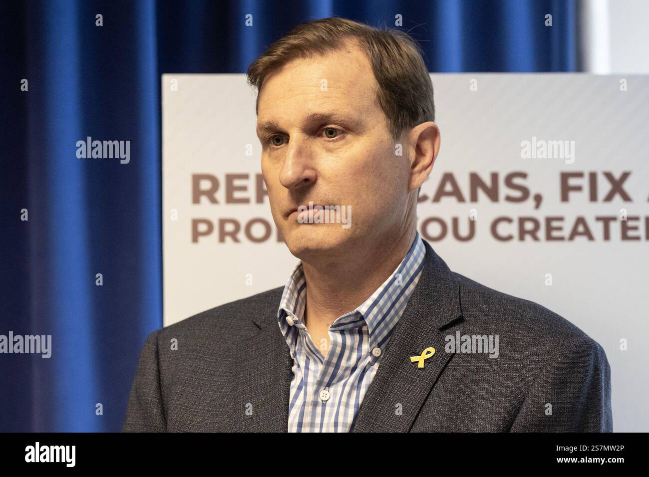 Congressman Dan Goldman attends briefing by U. S. Senator Kirsten ...