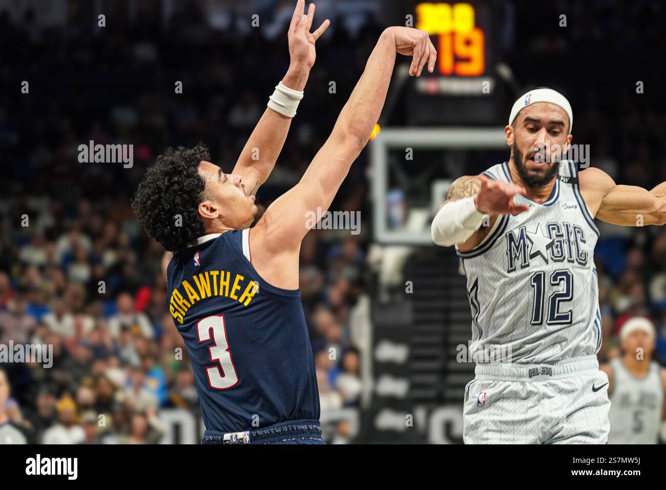 Orlando, Florida, USA, January 19, 2025, Denver Nuggets guard Julian ...