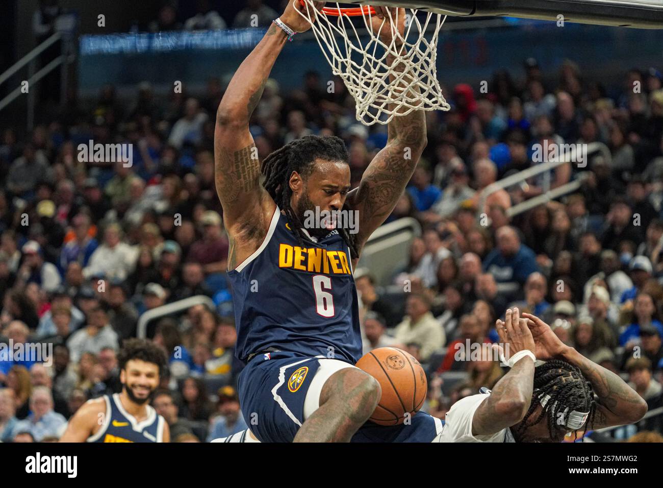 Orlando, Florida, USA, January 19, 2025, Denver Nuggets center DeAndre ...