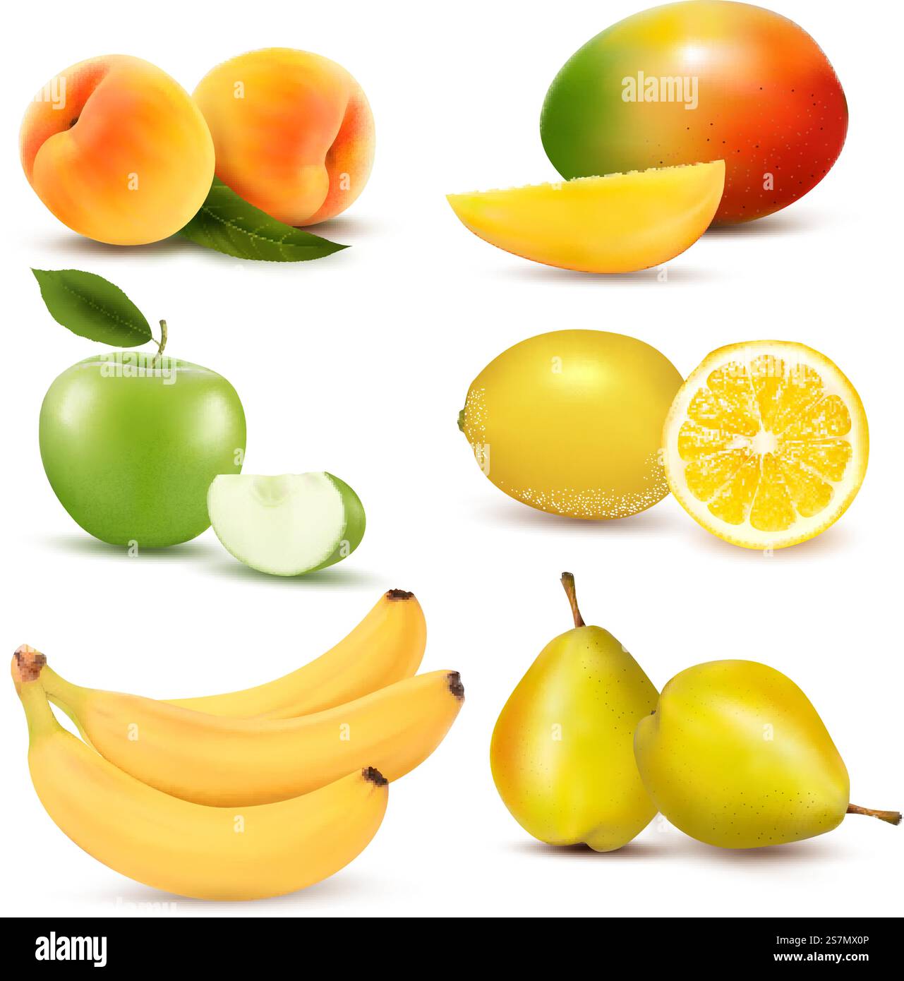 Fresh mango pear fruit Cut Out Stock Images & Pictures - Alamy