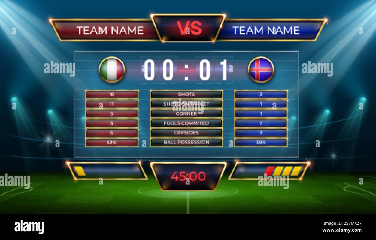 Football ground shots Stock Vector Images - Alamy