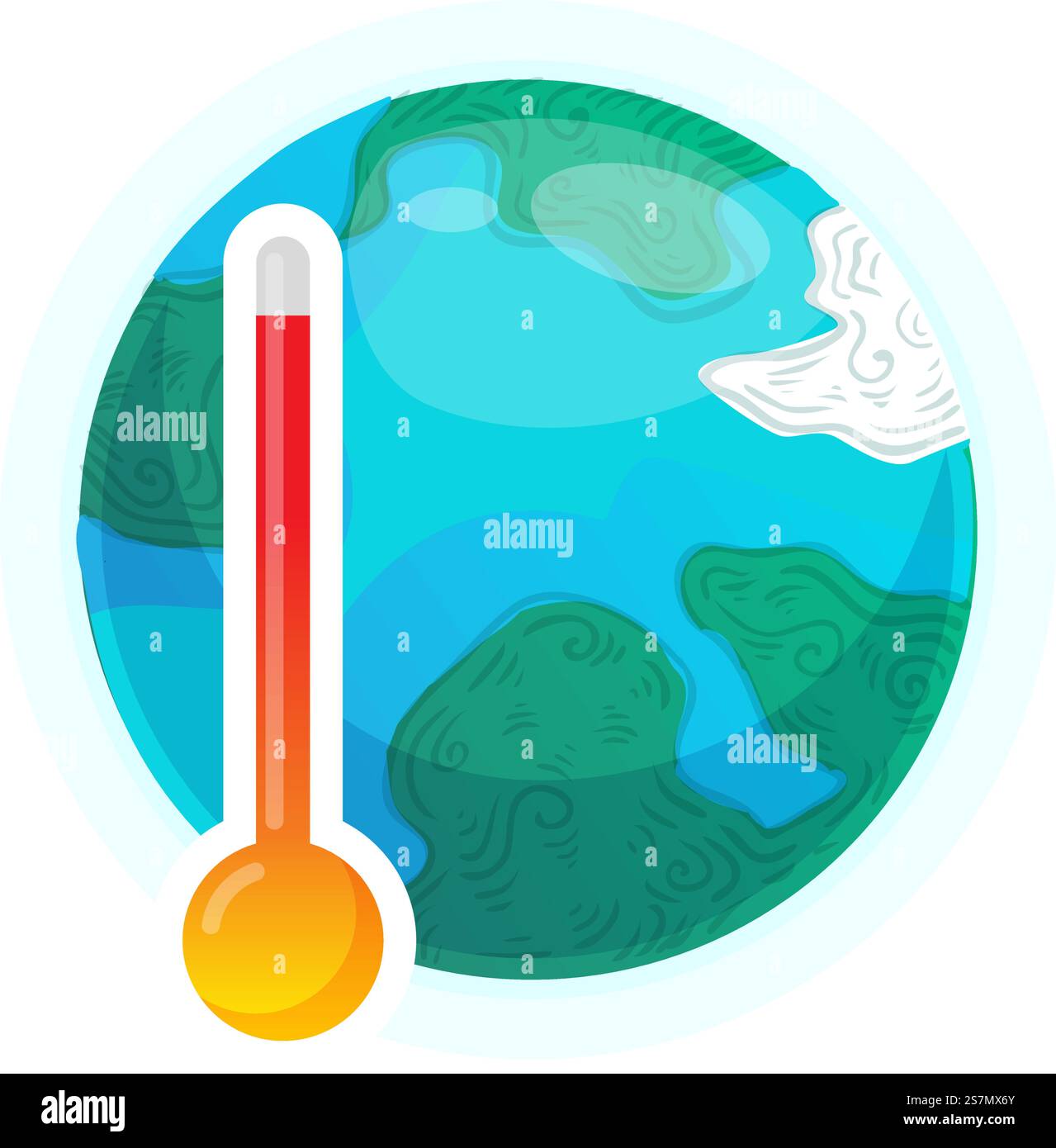 Global warming. vector concept. Earth weather, globe environmental ...