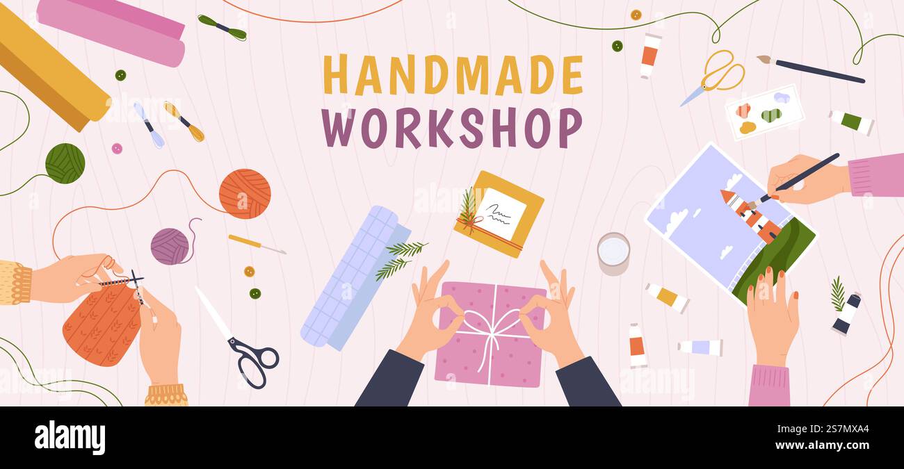 Hands on class activity Stock Vector Images - Alamy