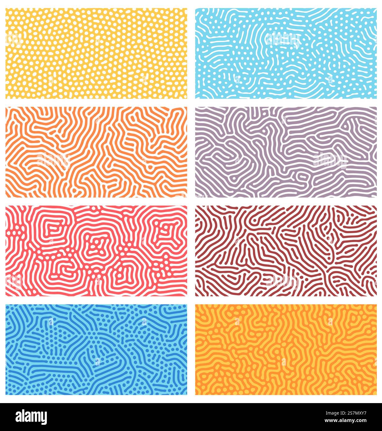 Diffusion seamless patterns. Modern bio organic Turing design with ...